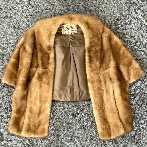 Jackets & Coats | Vintage Brown Mink Shawl Stoll Stohl By Arctic Fur ...